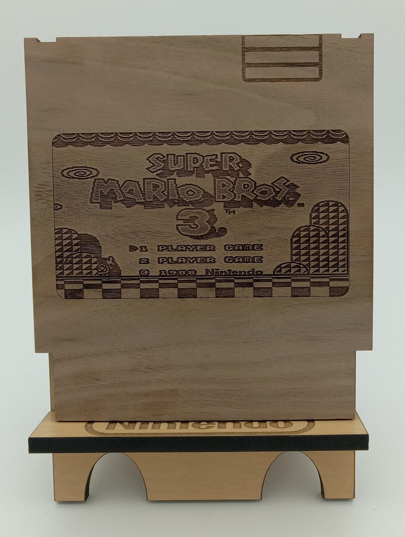 Wooden Super Mario Bros 3 NES Cartridge - Etsy
