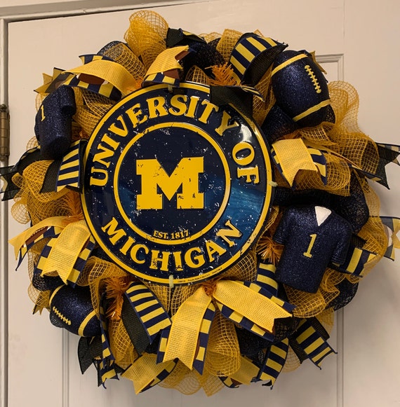 Trey McKenney Michigan Wolverines Christmas Ornament - Metal Wreath ...
