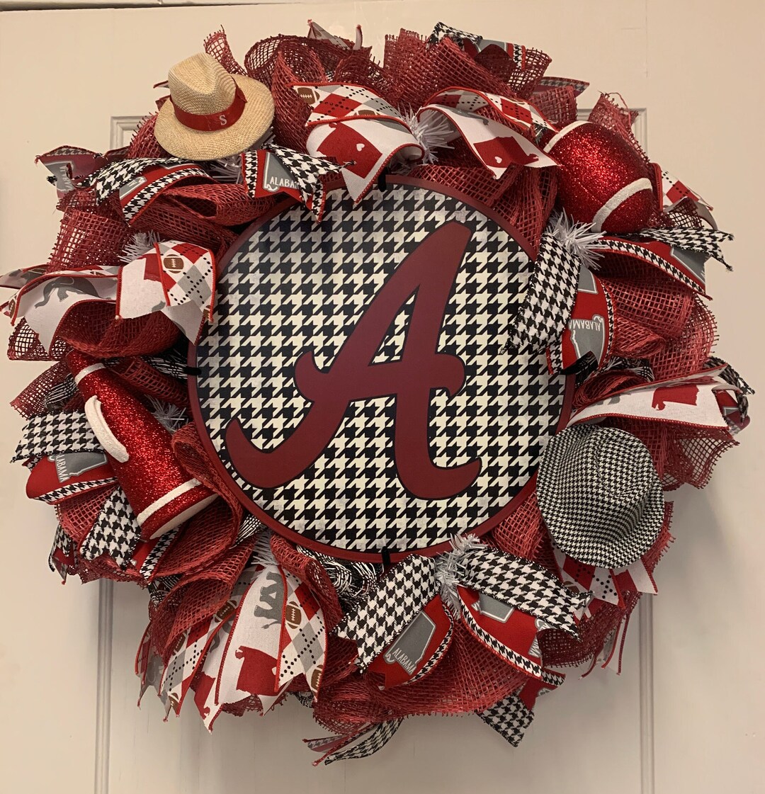 University of Alabama Wreath Roll Tide Wreath Bama Wreath Alabama ...