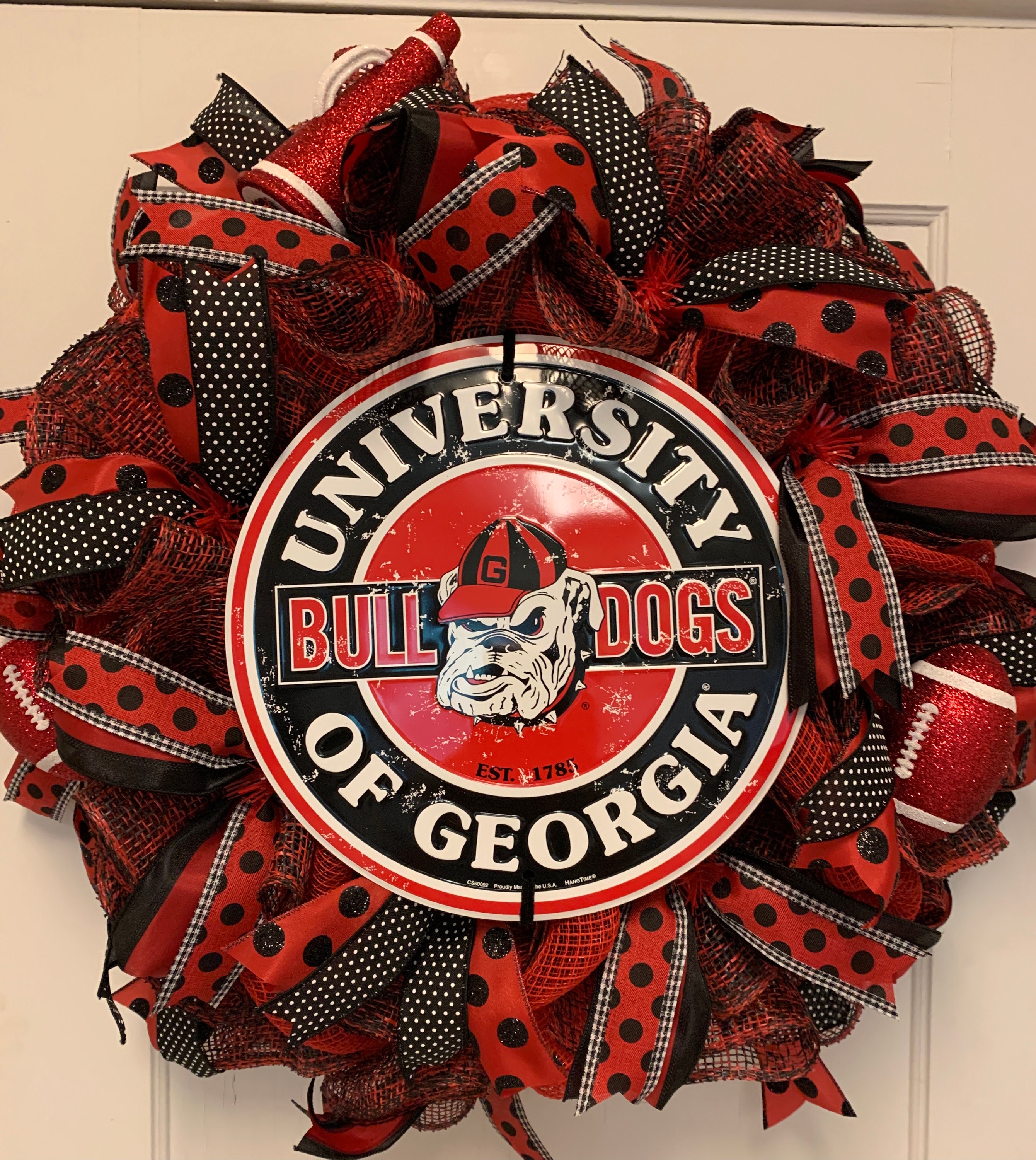 University of Georgia Wreath Bulldogs Wreath UGA Wreath Georgia Wreath ...