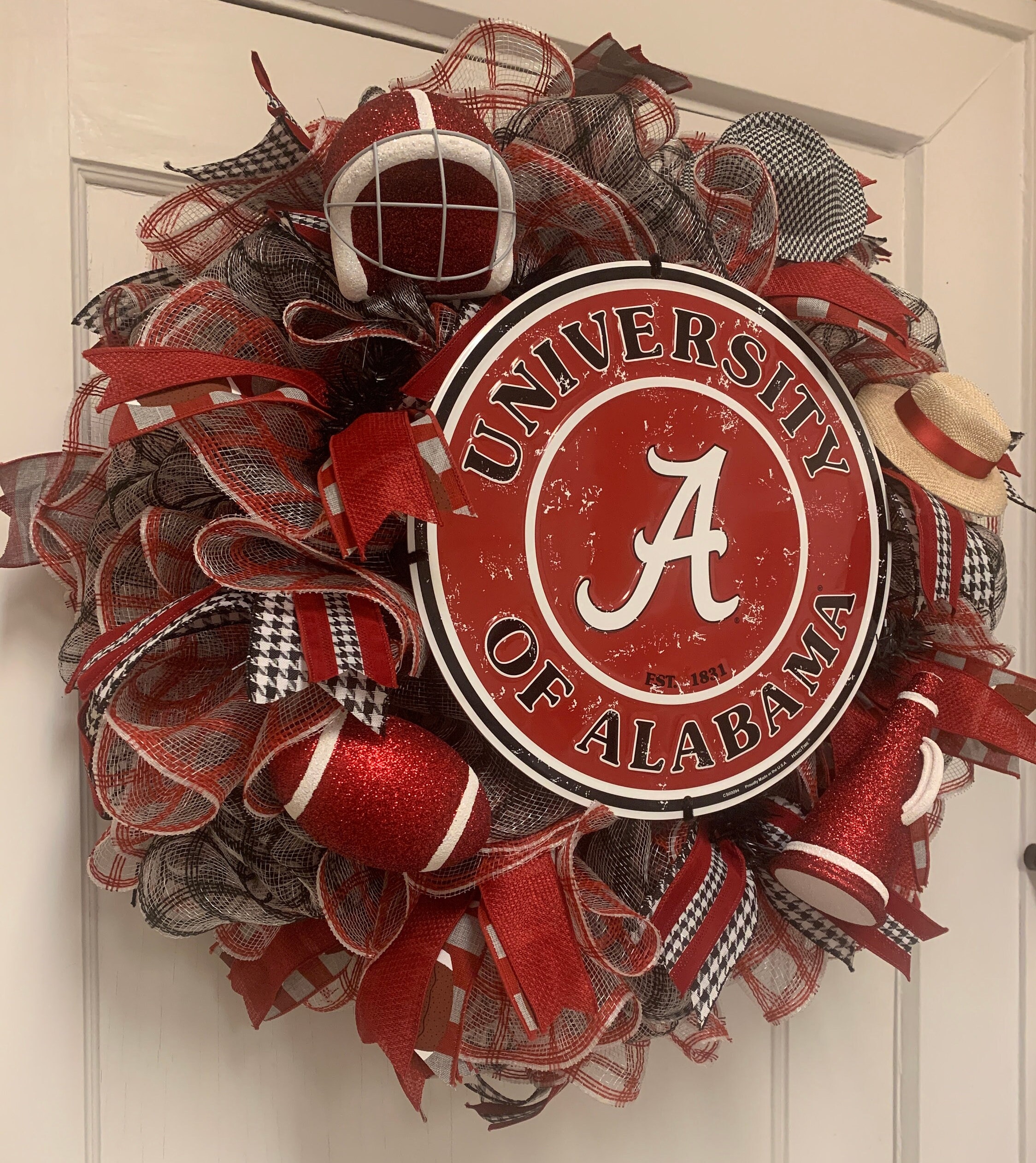 University of Alabama Wreath Roll Tide Wreath Bama Wreath Alabama ...