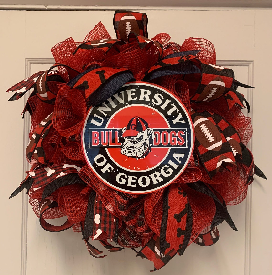 University of Georgia Wreath Bulldogs Wreath UGA Wreath - Etsy