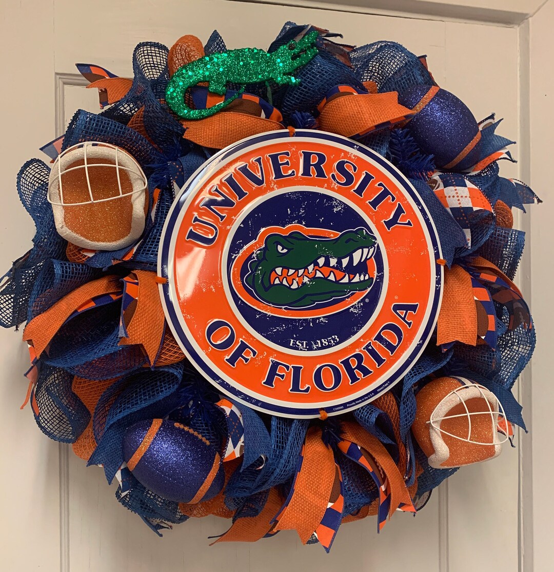 Florida Gators Wreath | University of Florida Wreath | Florida "orange ...