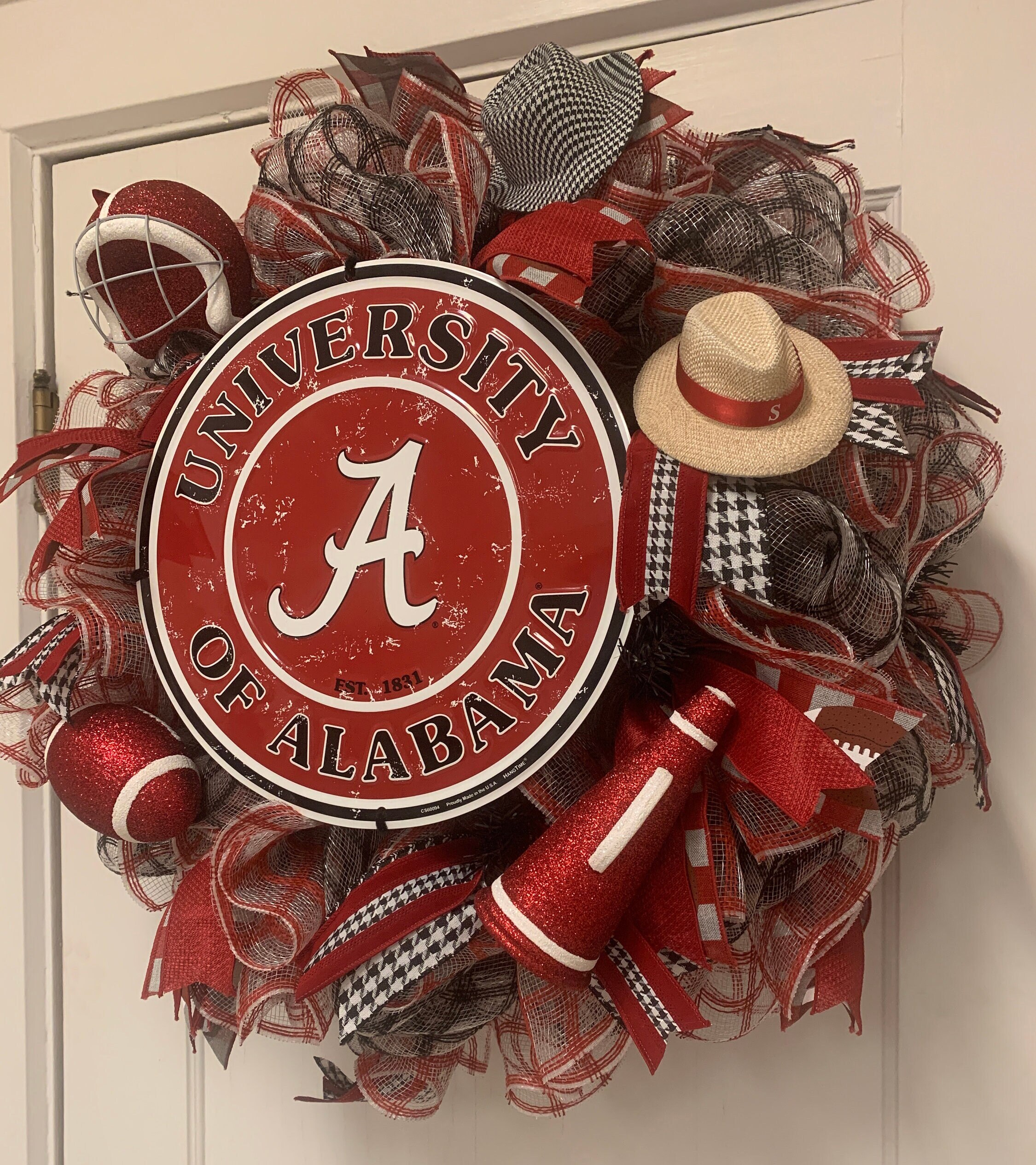 University of Alabama Wreath Roll Tide Wreath Bama Wreath Alabama ...