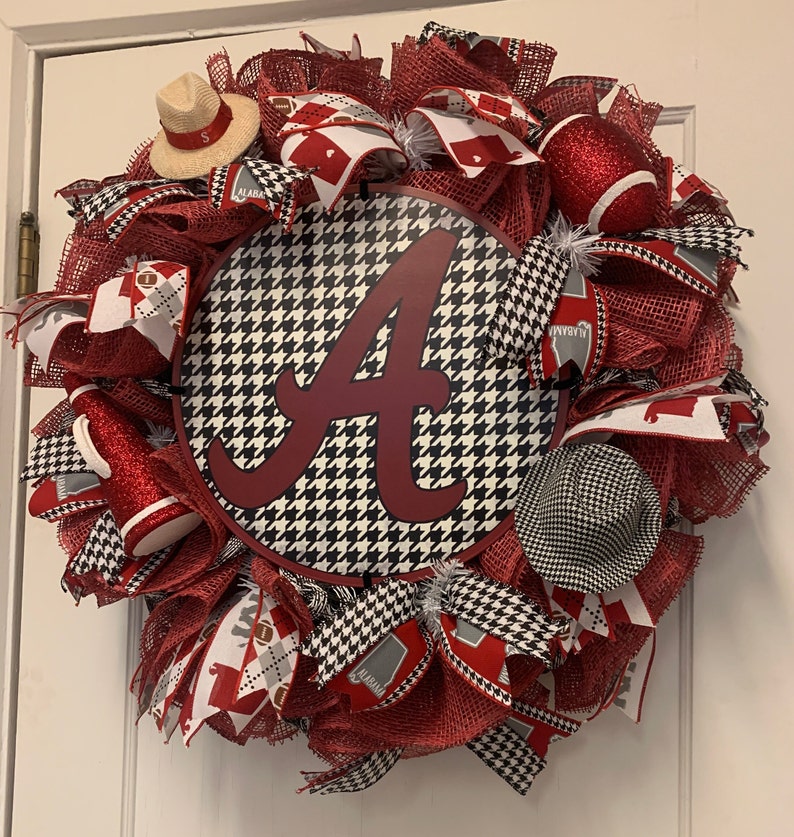 University Of Alabama Wreath Roll Tide Wreath Bama Wreath Alabama