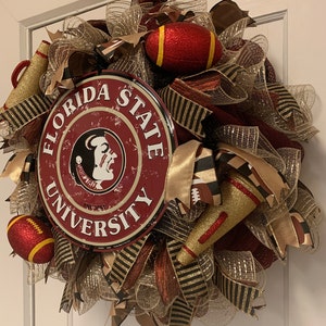 Florida State Wreath | FSU Wreath | Seminoles Wreath | Noles Wreath ...