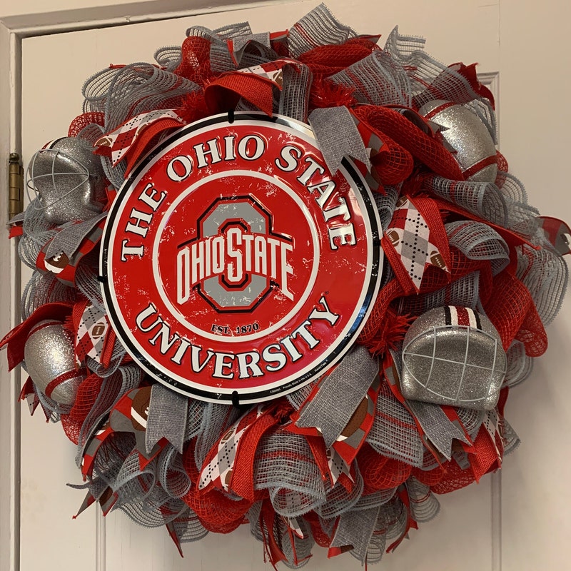 Ohio State Wreath - Etsy