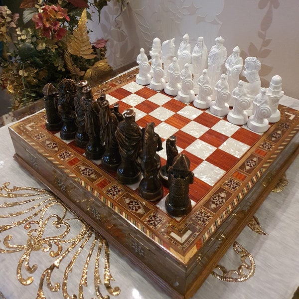 Stone Chess Set - Etsy
