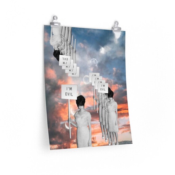 She's Evil digital Collage Psychedelic Art Surreal Art - Etsy