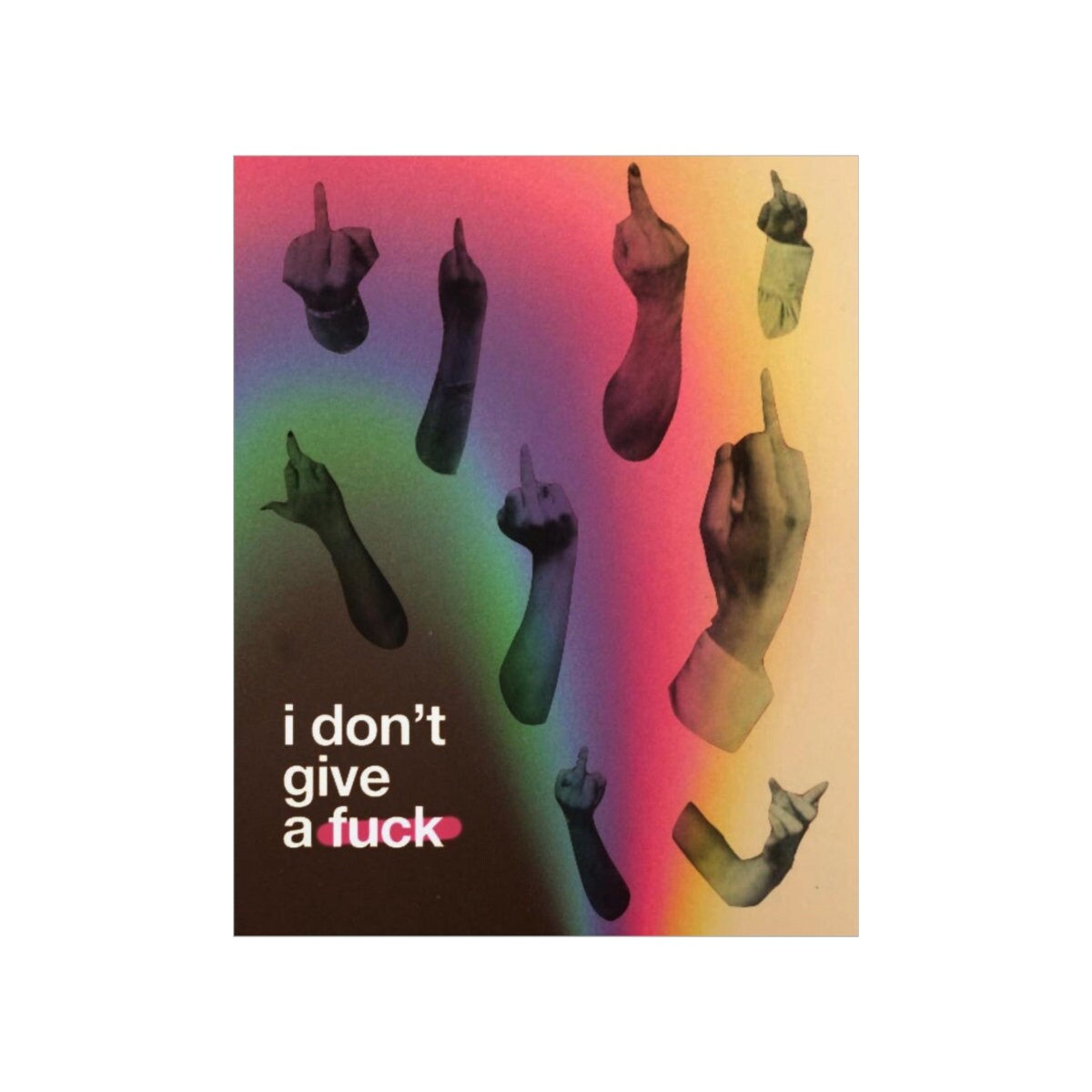 IDGAF (digital Collage, Psychedelic Art, Surreal Art, Dark Aesthetic ...