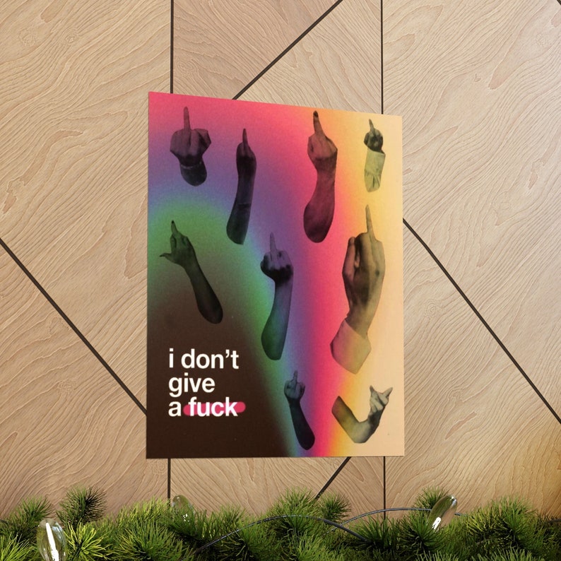 IDGAF (digital Collage, Psychedelic Art, Surreal Art, Dark Aesthetic ...