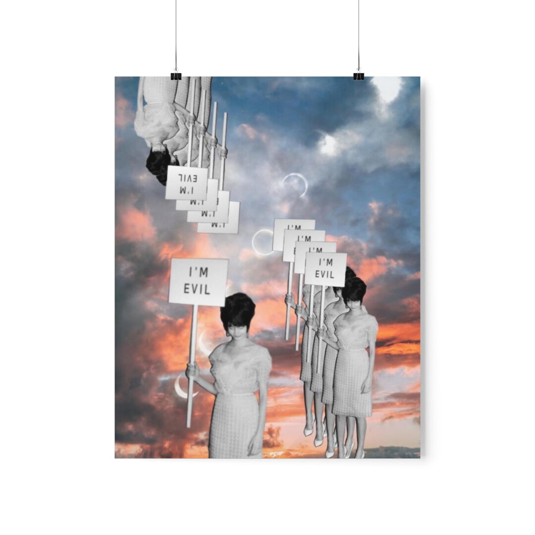 She's Evil (digital Collage, Psychedelic Art, Surreal Art, Dark ...