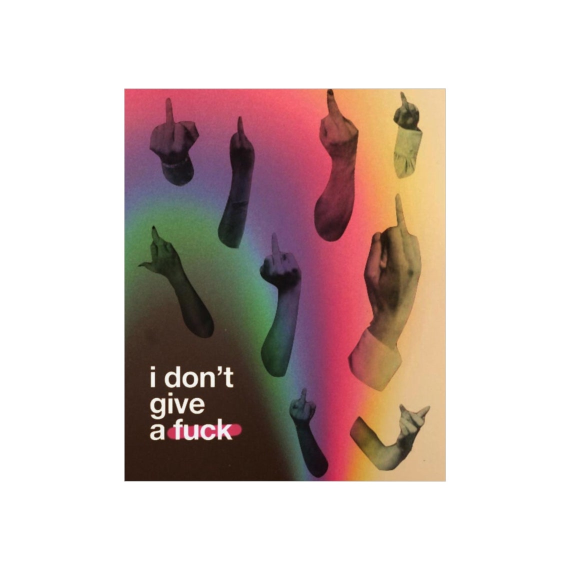 IDGAF (digital Collage, Psychedelic Art, Surreal Art, Dark Aesthetic ...