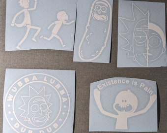 Car Decal Rick and Morty - Etsy