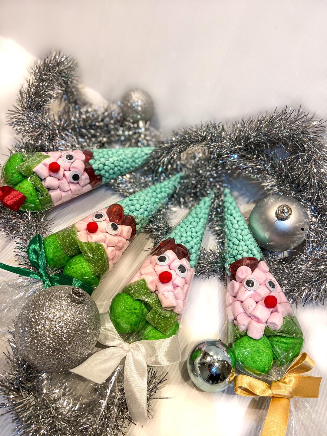 Elf Sweet Cones. Christmas Sweet Cones Christmas Stocking - Etsy UK