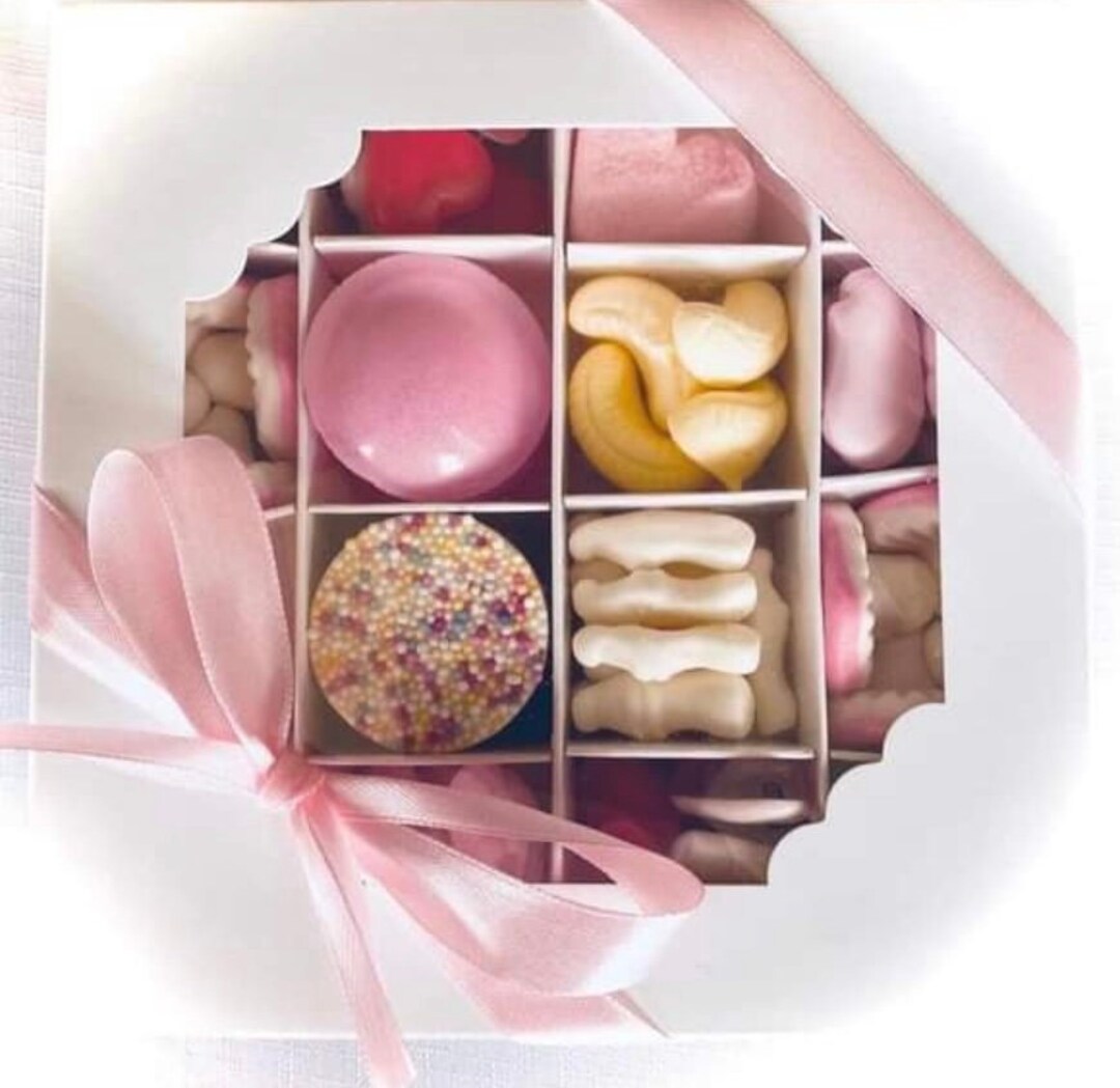 Pre-filled Pic N Mix Sweet Window Box. Personalised Sweet Box, Sweet ...