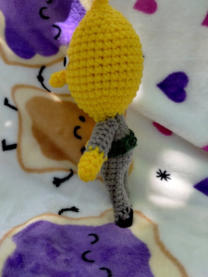 Lemongrab Crochet Doll - Etsy