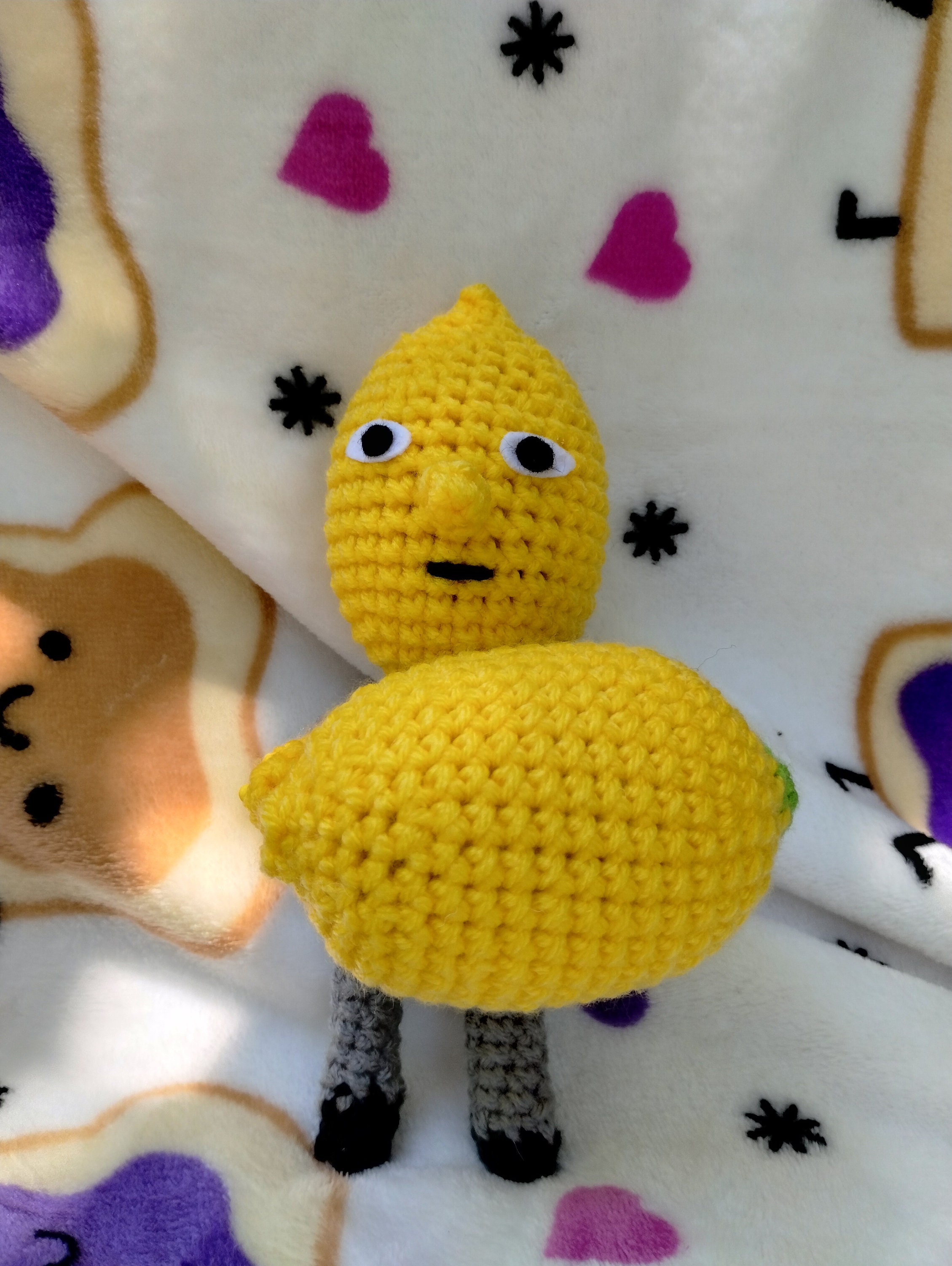 Lemongrab Crochet Doll - Etsy