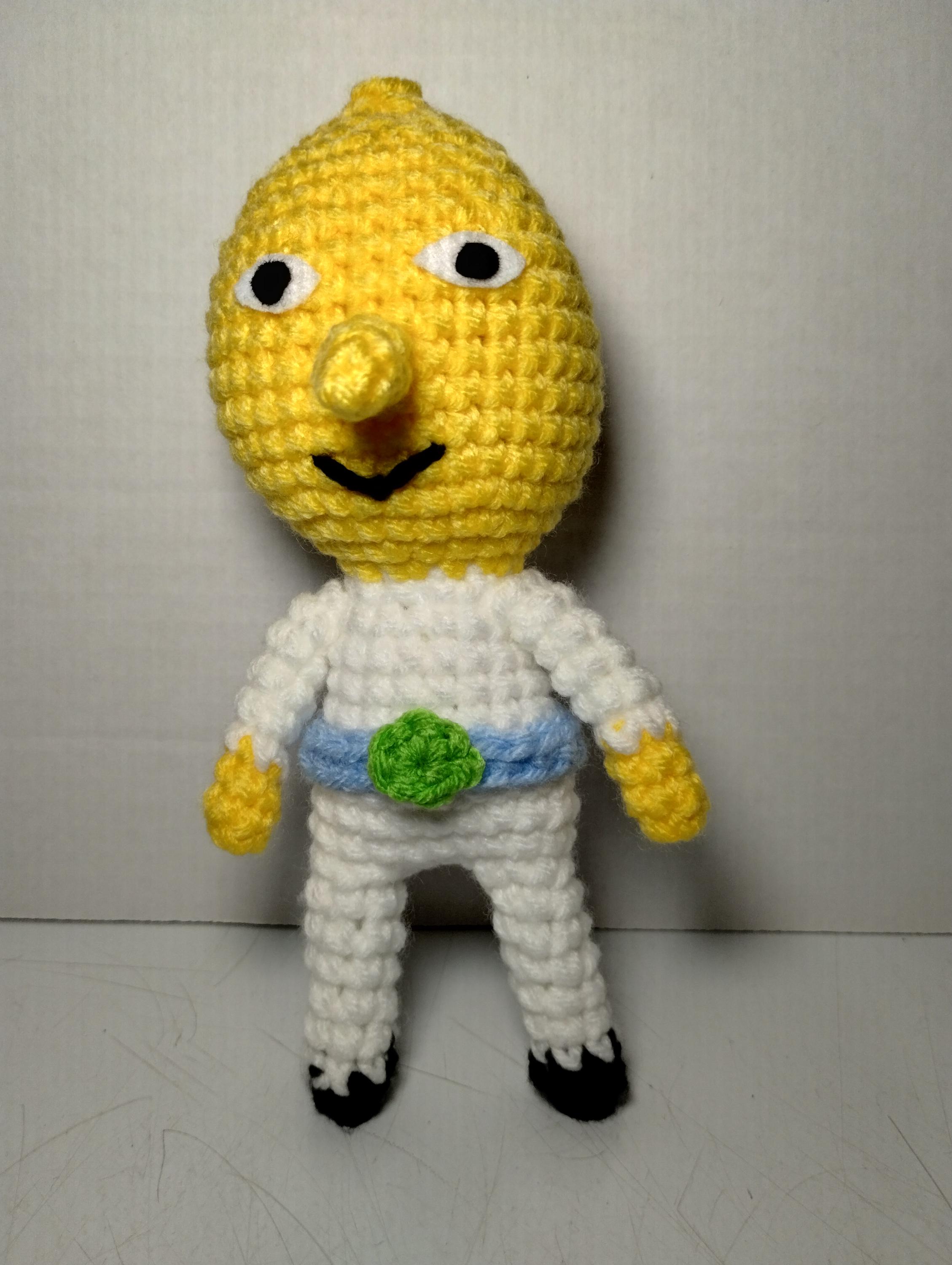 Lemongrab Crochet Doll - Etsy