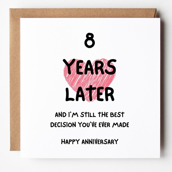 8 Year Anniversary - Etsy
