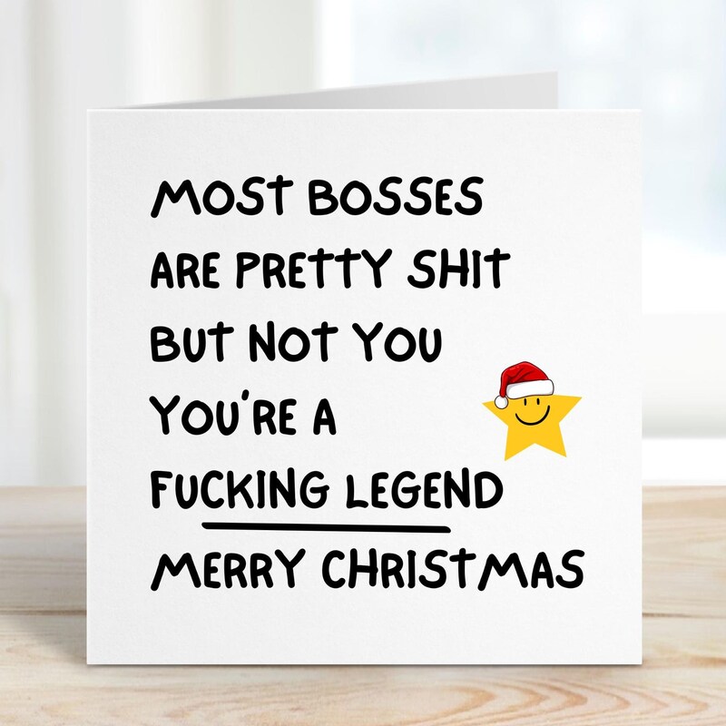 Boss Manager Christmas - Etsy UK