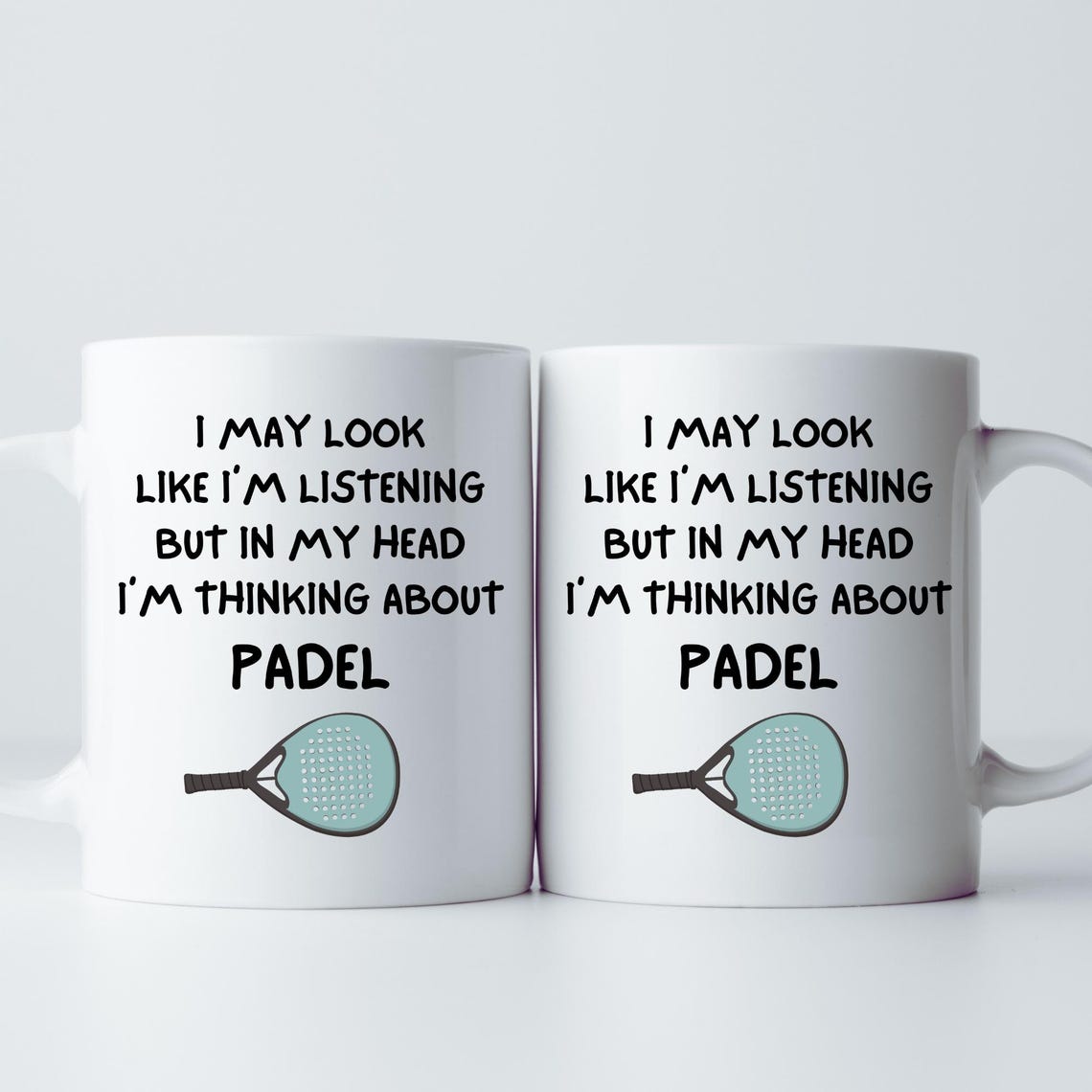 Padel Mug, Padel Player Gift, Funny Padel Coffee Cup, Sports Enthusiast ...