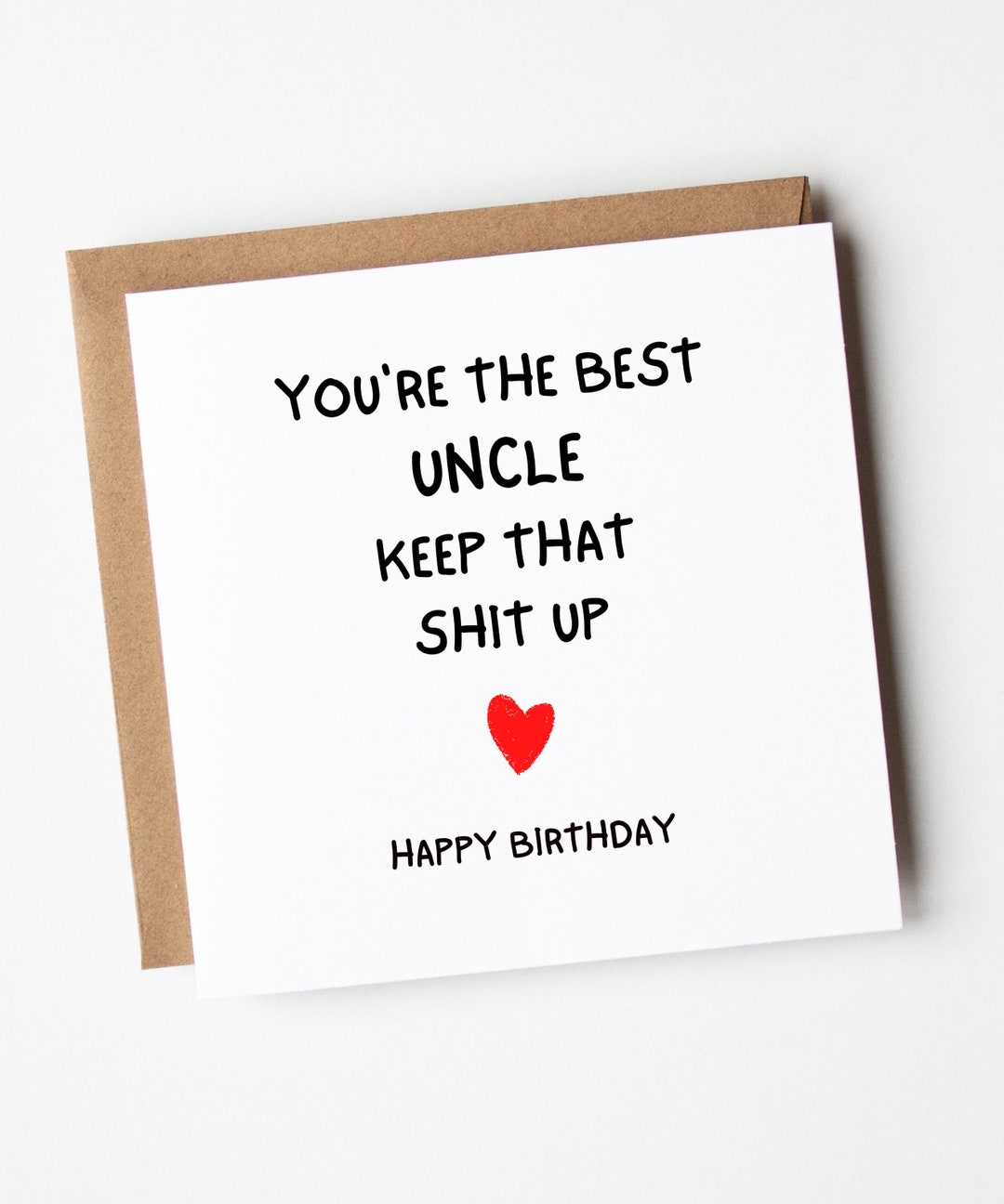 Funny Uncle Birthday Card, Funny Birthday Card for Uncle, You're the ...