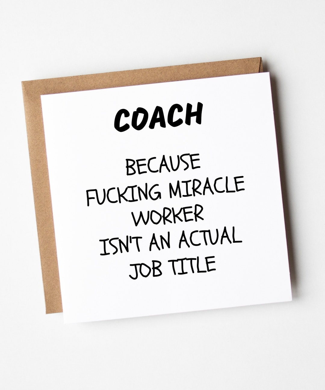 Funny Card for Coach, an Amazing Coach, Coach Thank You Card, for Coach ...