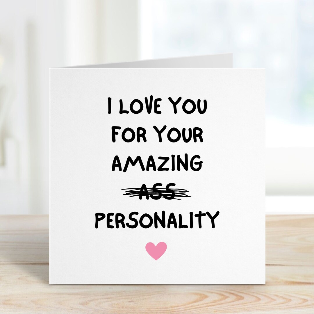 Funny Cards for Him Birthday Anniversary Valentines Day Card for ...