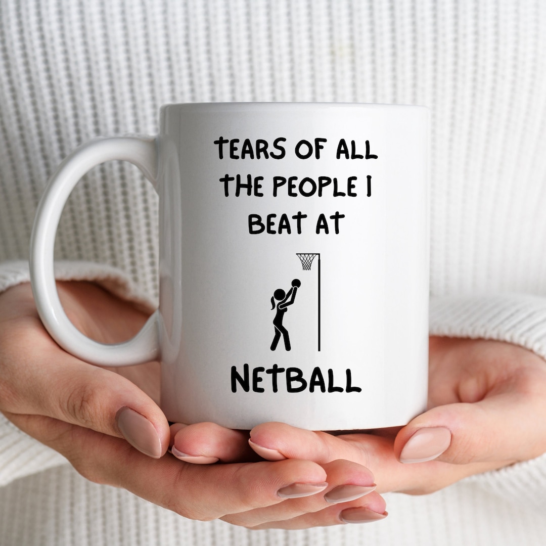 Funny Netball Player Mug Best Gift for Her Novelty Coffee Present for ...