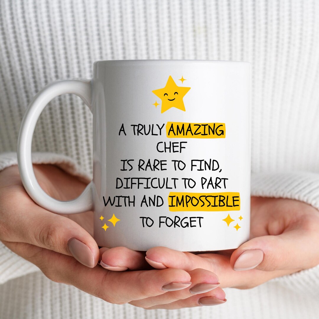 An Amazing Chef, Thank You Gift, for Chef, Leaving Work, Chef ...