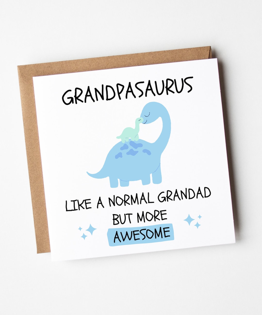 Grandpa Birthday Card, Grandpasaurus Like A Normal Grandad but More ...
