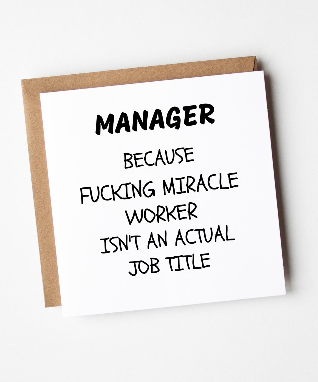 Funny Card for Manager, an Amazing Manager, Manager Thank You Card, for ...