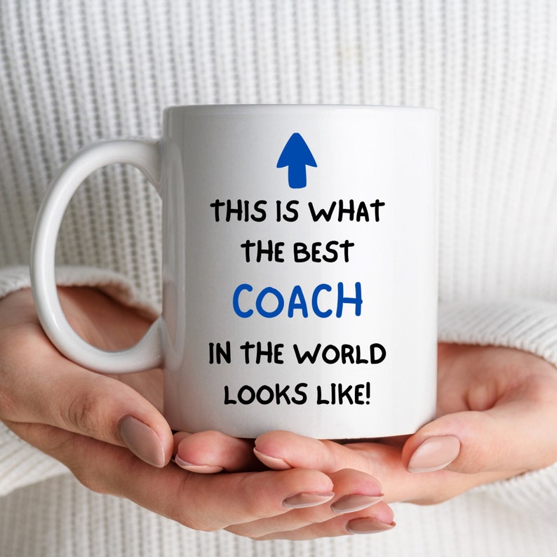 Personalised Best Coach Mug Best Coach in the World Thank You Gift From ...