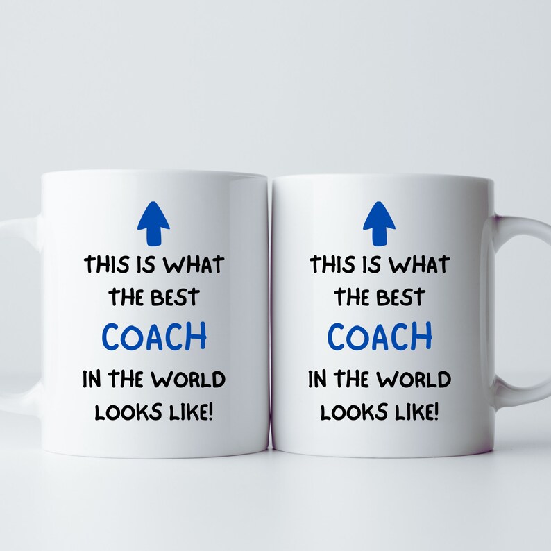 Personalised Best Coach Mug Best Coach in the World Thank You Gift From ...