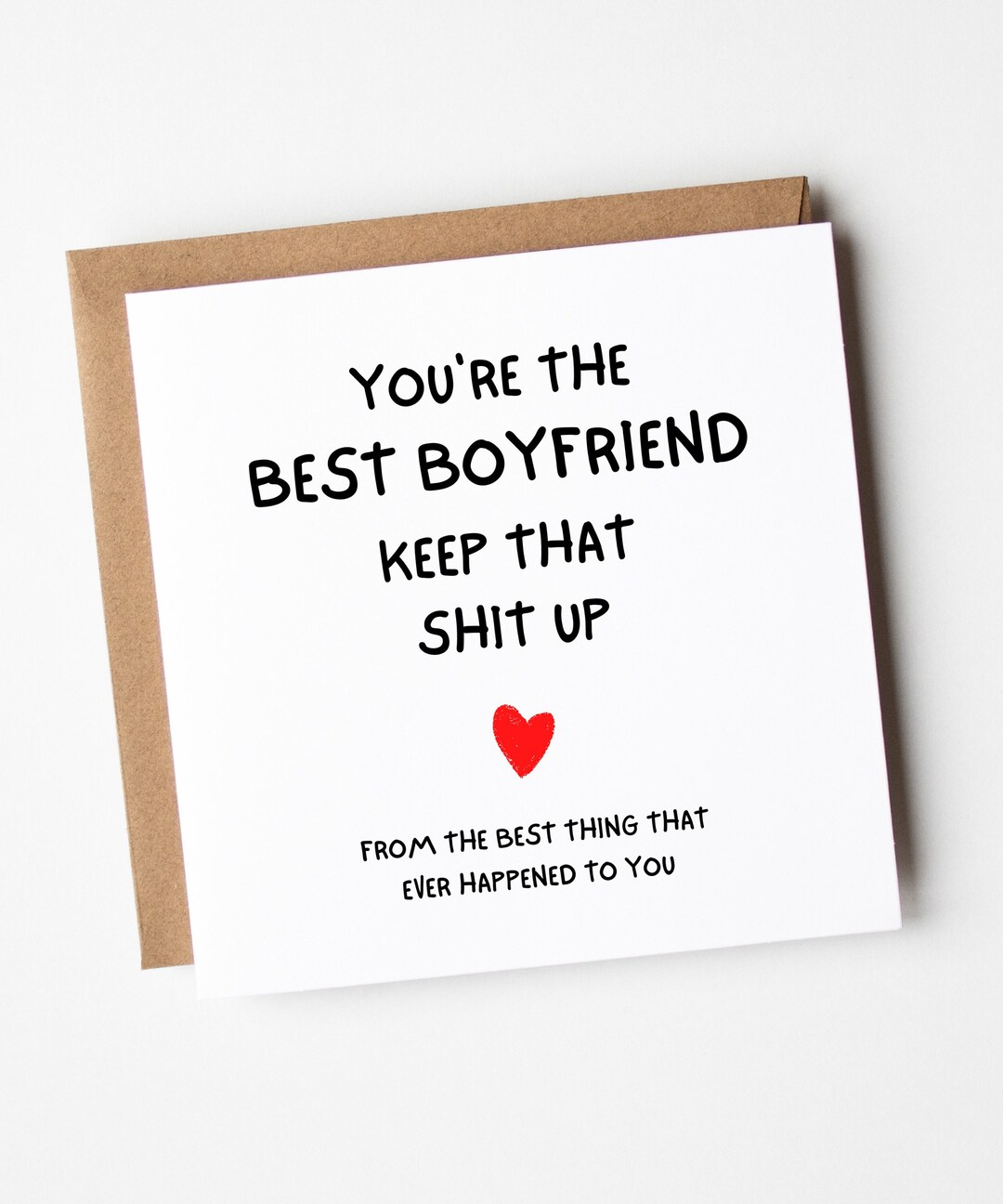 Funny Card for Boyfriend You're the Best Boyfriend Card - Etsy