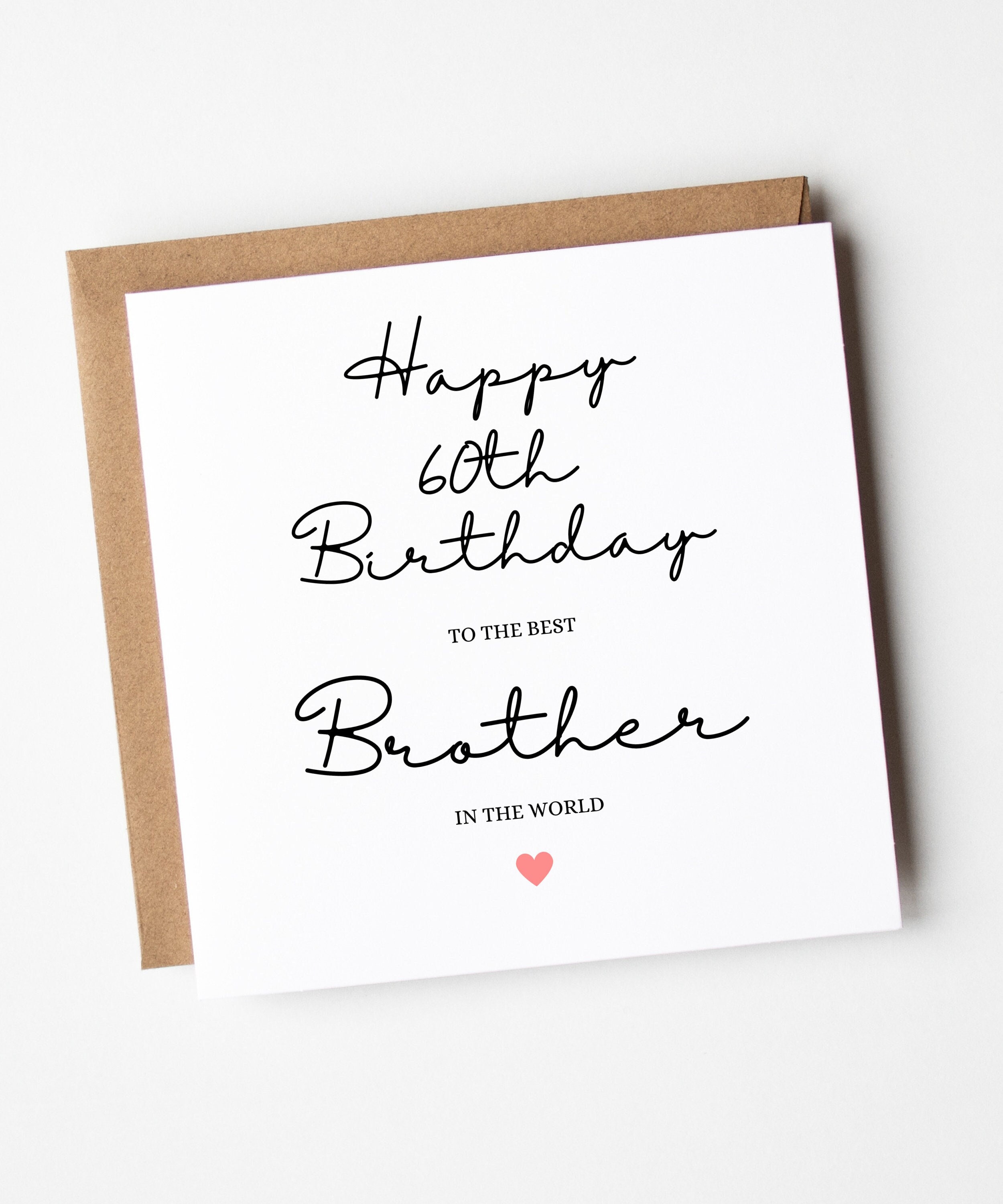 60th Birthday Card for Brother Birthday Card for Him Happy - Etsy