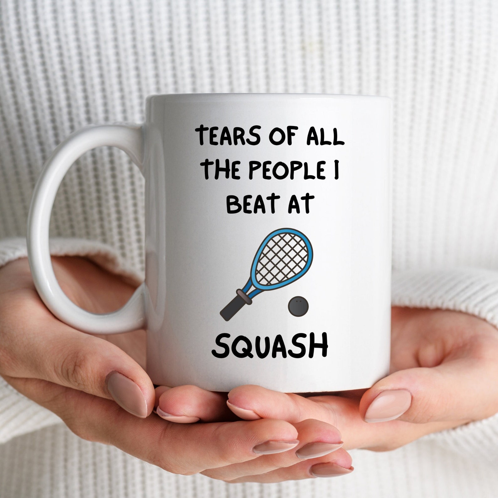 Funny Squash Player Mug Best Gift for Him or Her Novelty Coffee Present ...