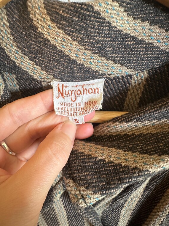 1970s Vintage Indian Boho Cotton Duster Coat - Gem