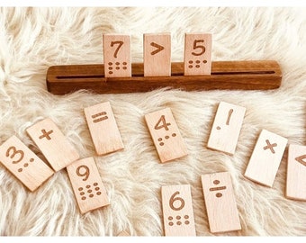 Wooden Math Game - Etsy