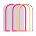 Arch Template Shaker Layer 3D Stripe Cake Topper SVG and Stuido Digital ...