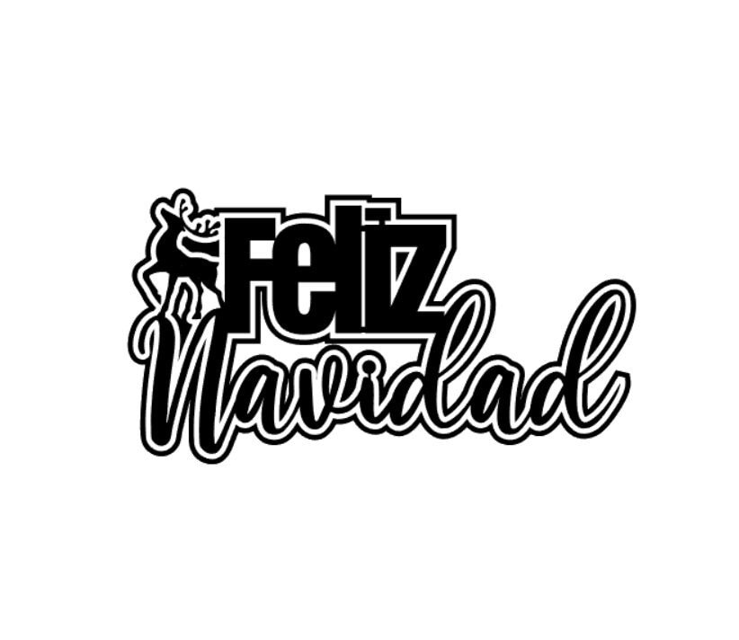 Topper Feliz Navidad para celebración formato SVG for - Etsy España