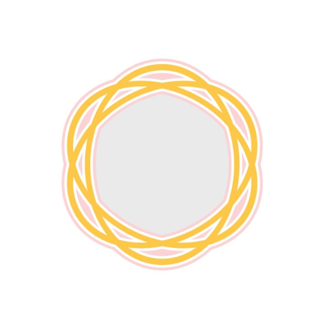 Caketopper SVG, PDF, Stuido3, Scrolling Circle Model - Etsy