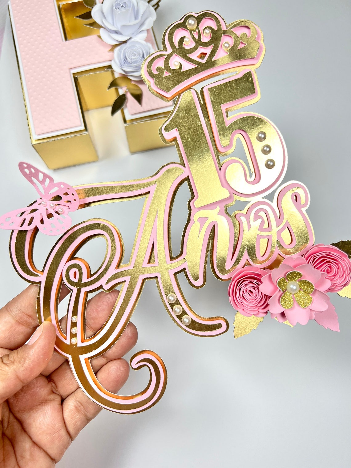 Caketopper SVG, Studio3, modelo 15 años incluye layers - Etsy México