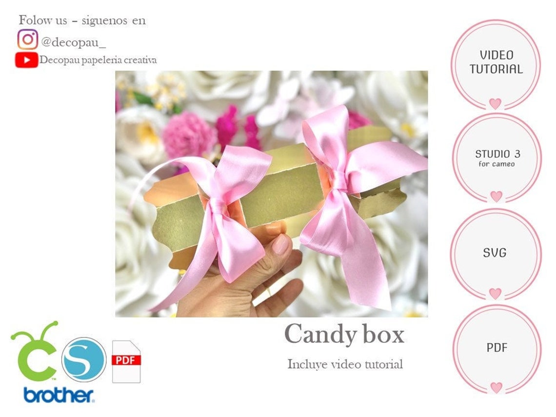 Candy Box Template, SVG, PDF, STUDIO3. Candy-shaped Box - Etsy