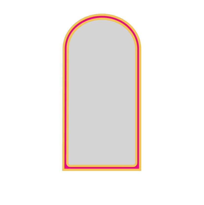 Arch Template Shaker Layer 3D Stripe Cake Topper SVG and Stuido Digital ...