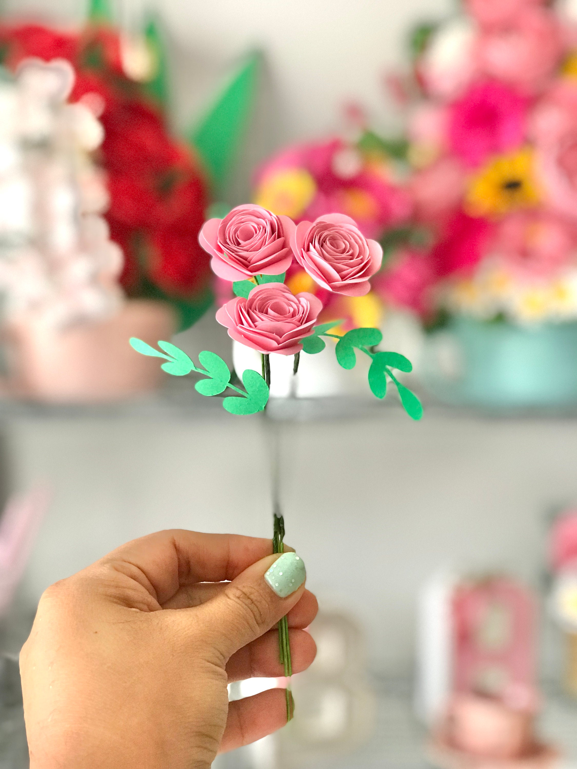 Flower Roll With Video Tutorial - Format SVG, STUDIO, PDF - Decopau ...