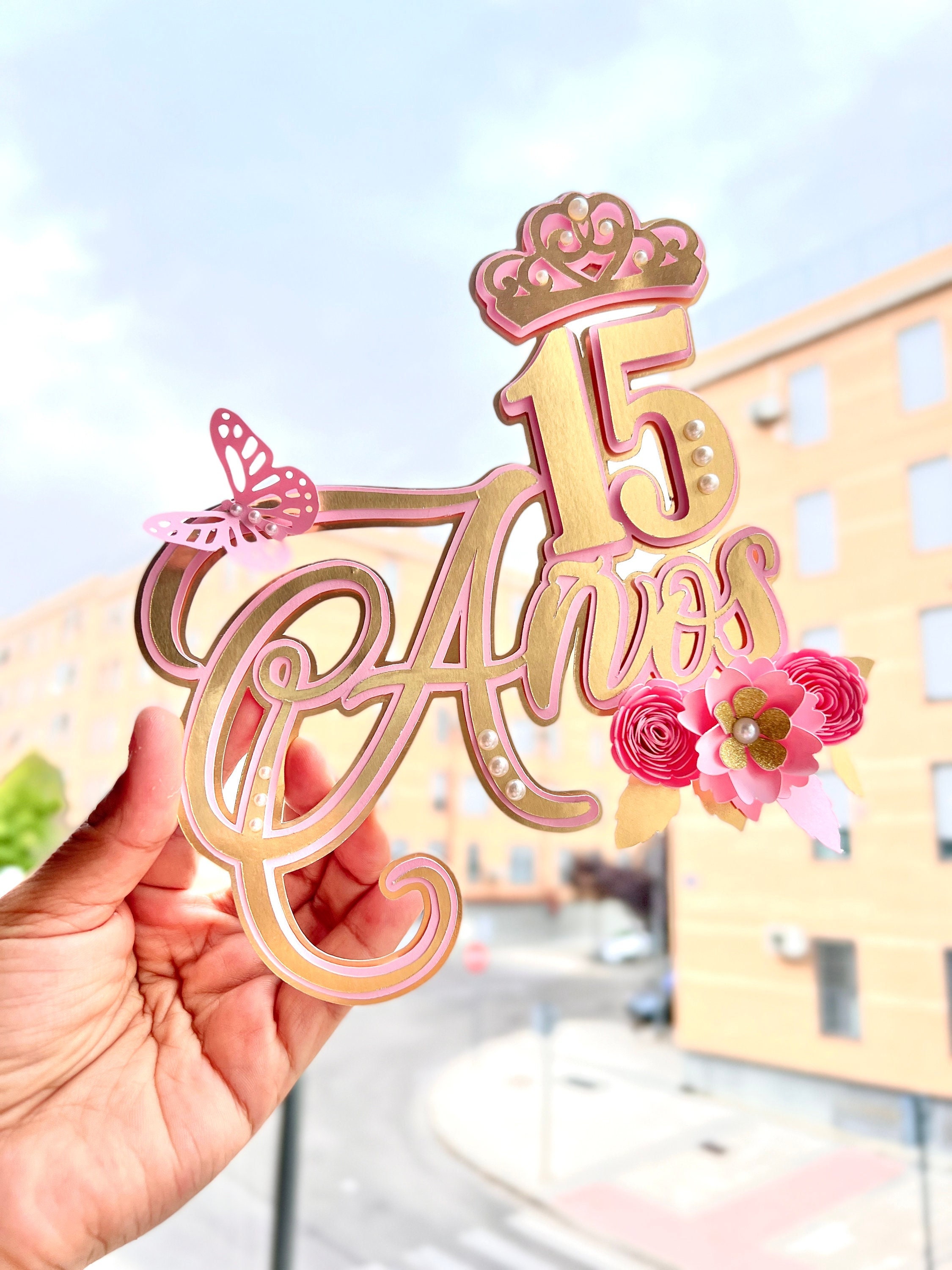 Caketopper SVG, Studio3, Model 15 Years Includes Layers - Etsy