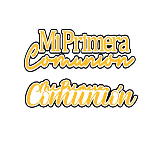 Topper mi primera comunion formato SVG for cricut and - Etsy España