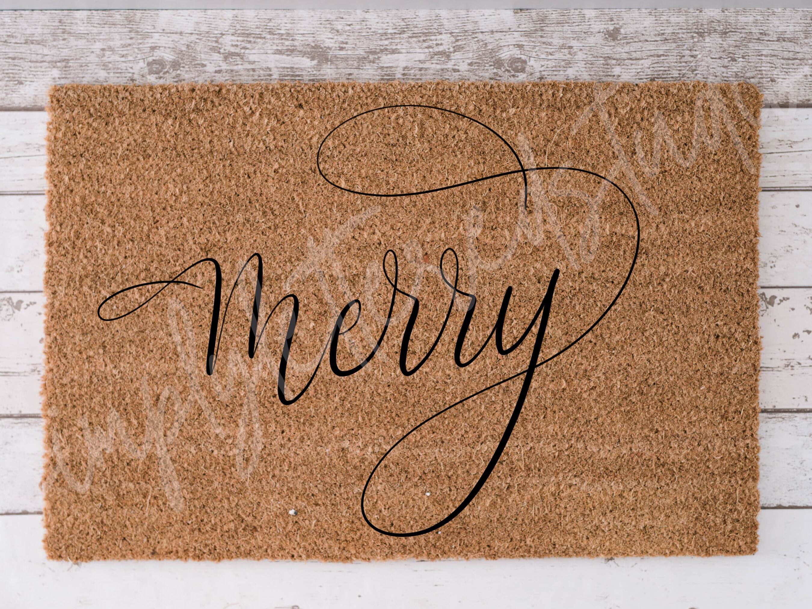 Merry SVG | Merry PNG | Hand Lettered Svg Files | Calligraphy Font ...